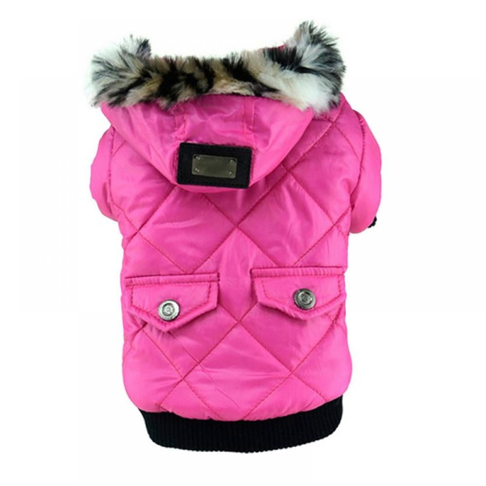 Baywell Dog Down Jacket Hoodie Coat Winter Waterproof, Reflective Warm ...