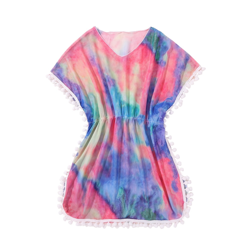 Baywell Girls' Tween Beach Cover-up, Bikini Conservative Jacket, Small ...
