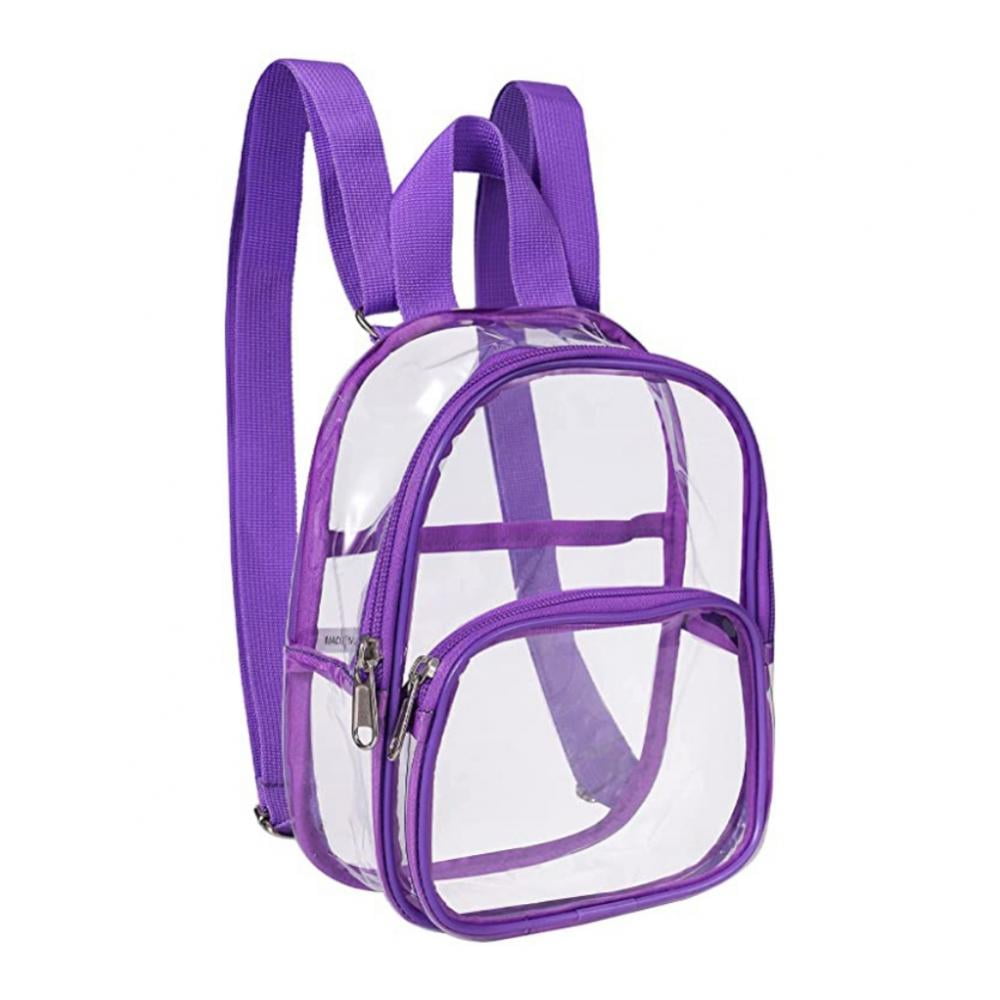 Baywell Heavy Duty Clear Backpack, Transparent PVC Concert Mini ...