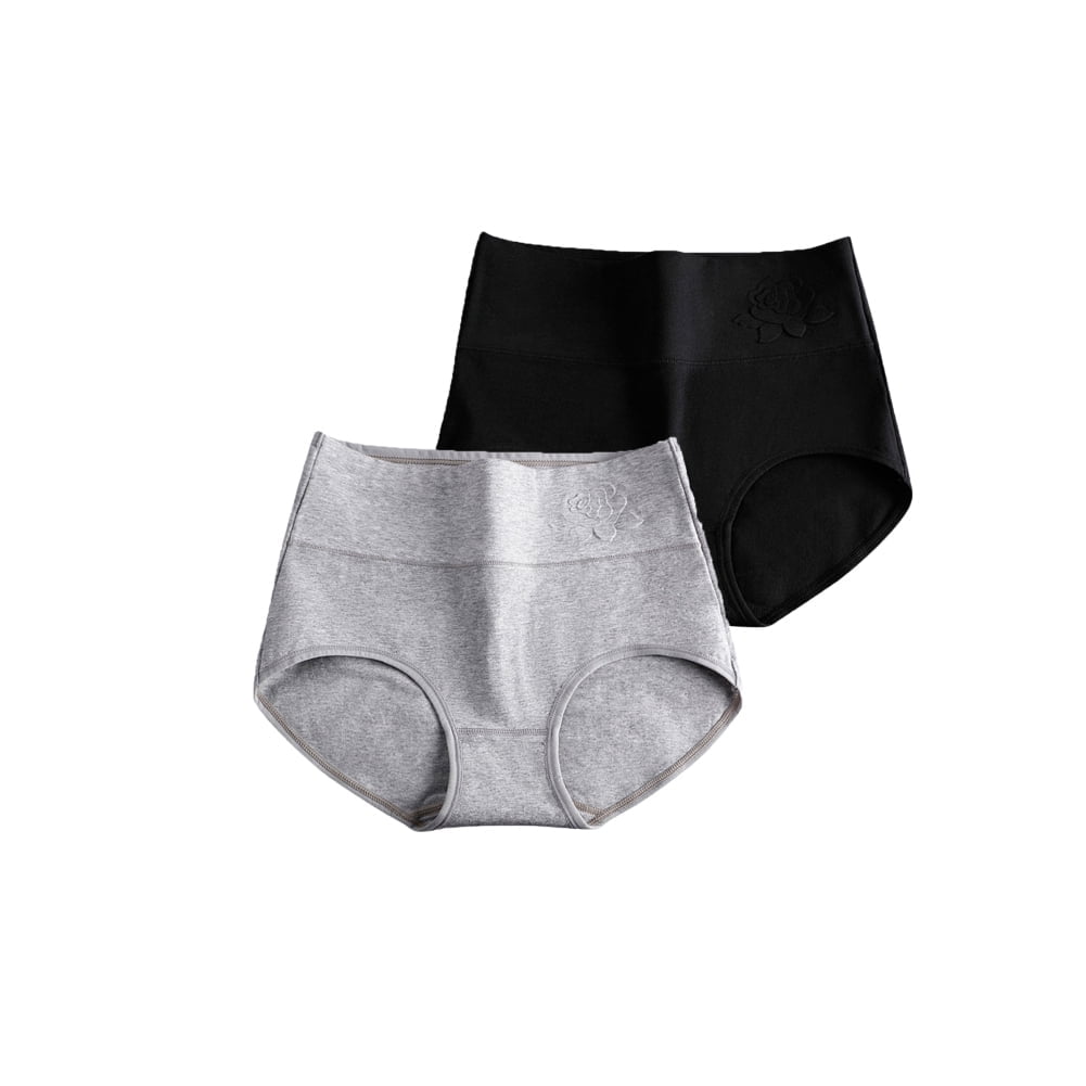 Baywell High Waist Tummy Control Panties for Women, Cotton Underwear No ...