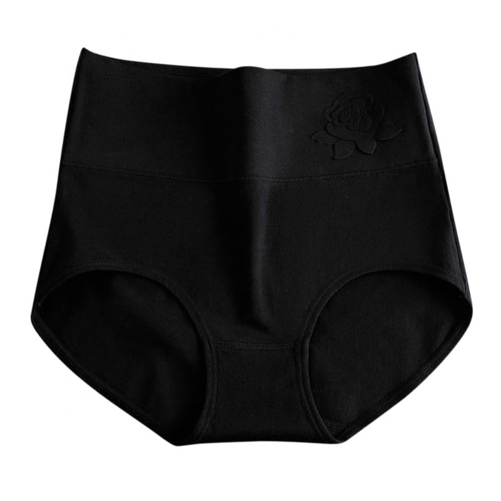 Baywell High Waist Tummy Control Panties for Women, Cotton Underwear No ...