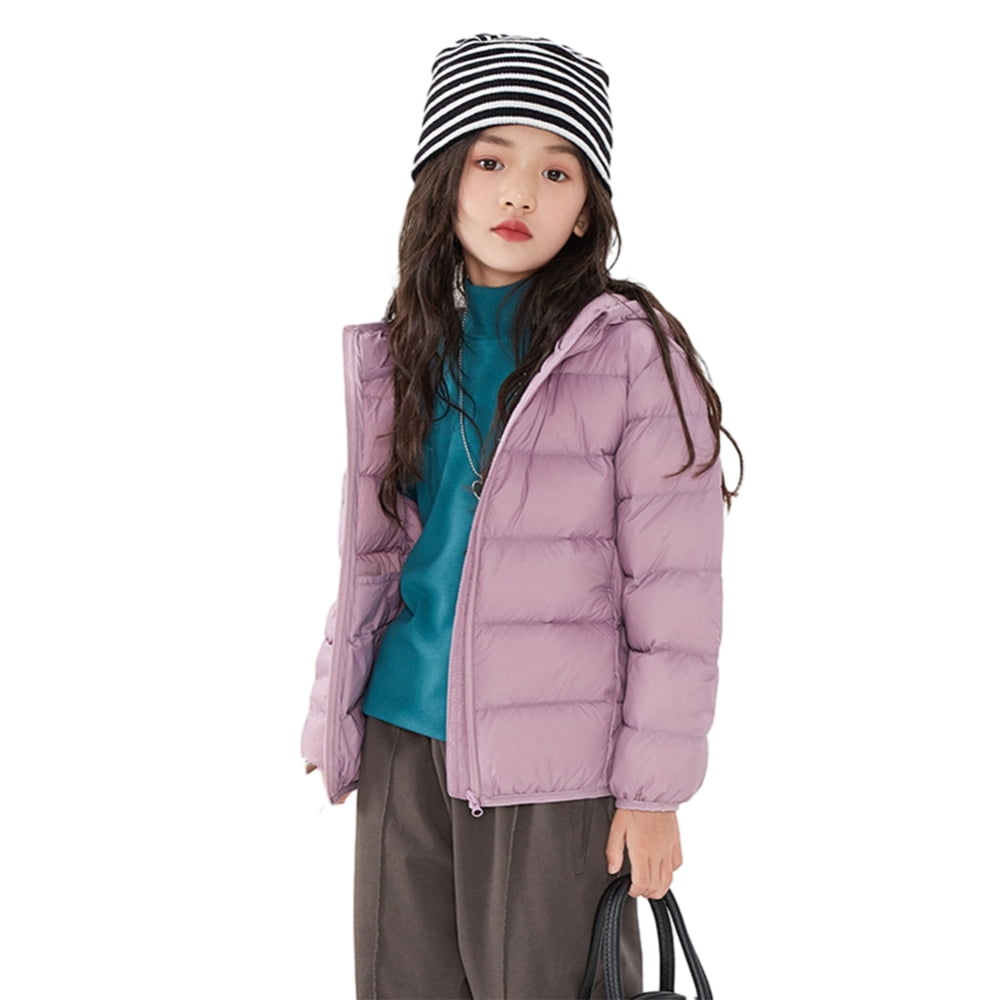 Baywell Kids Unisex Down Jacket Lightweight Child Winter Hooded Puffer ...