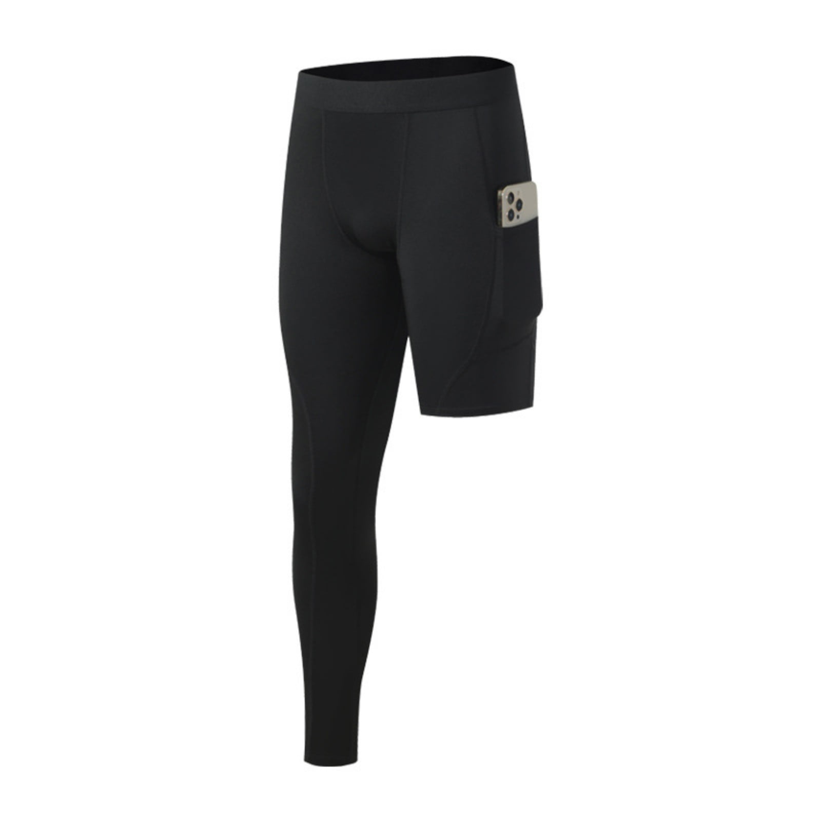 Baywell Men's One Leg Compression Tights for Basketball Quick Dry ...