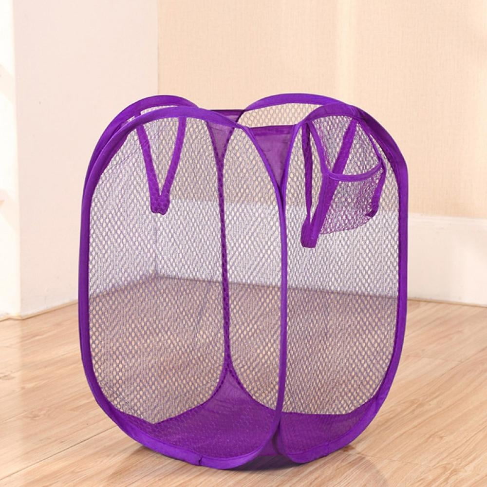 Baywell Mesh Pop up Laundry Hamper, Collapsible for Storage, Portable ...