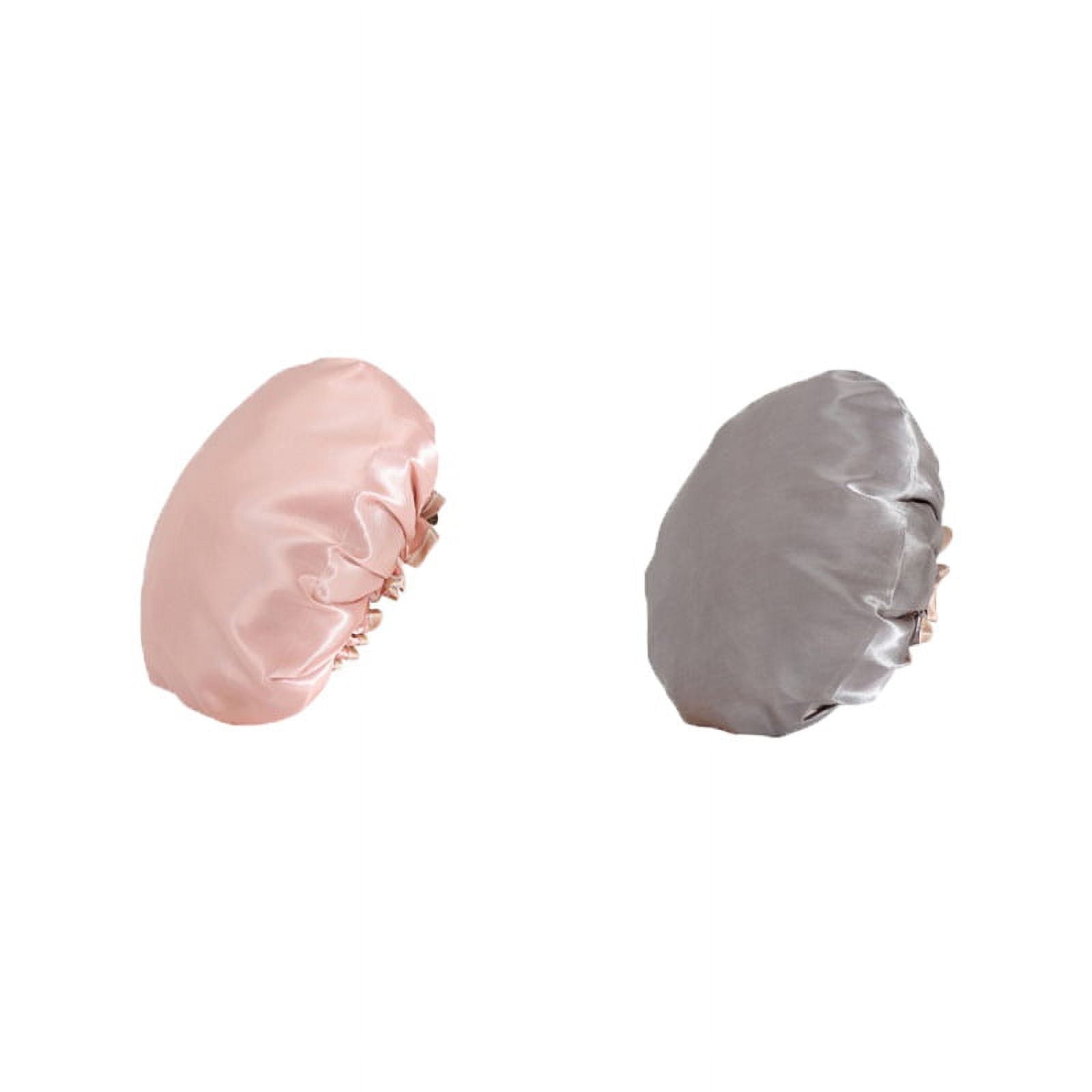 Baywell Shower Cap, 2-Pack Shower Caps for Women, Double Waterproof ...