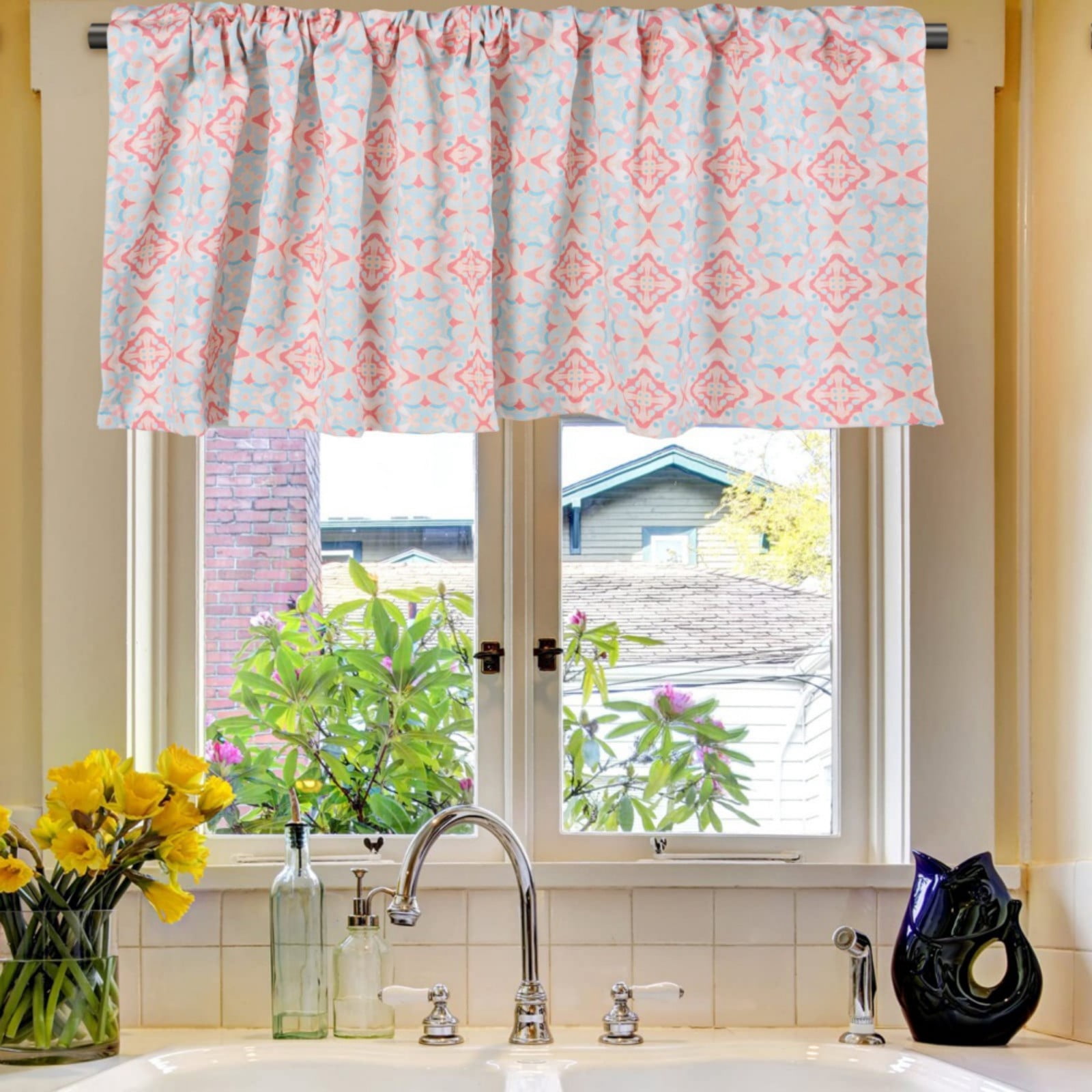 Baywell Small Curtain Valance Blackout Valance, Rod Pocket, 1 Panel, 17 ...