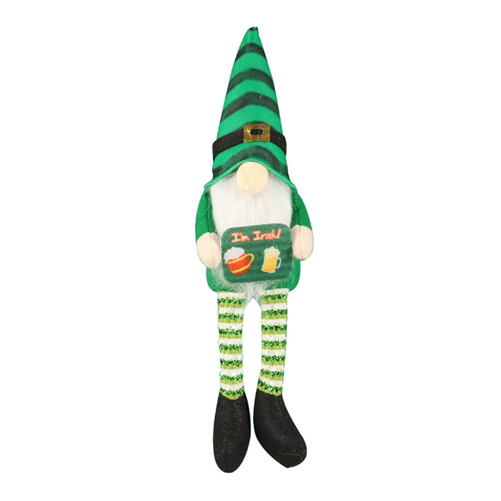 Baywell St.Patrick's Day Gnome Plush Elf Decorations - Mr and Mrs Green ...