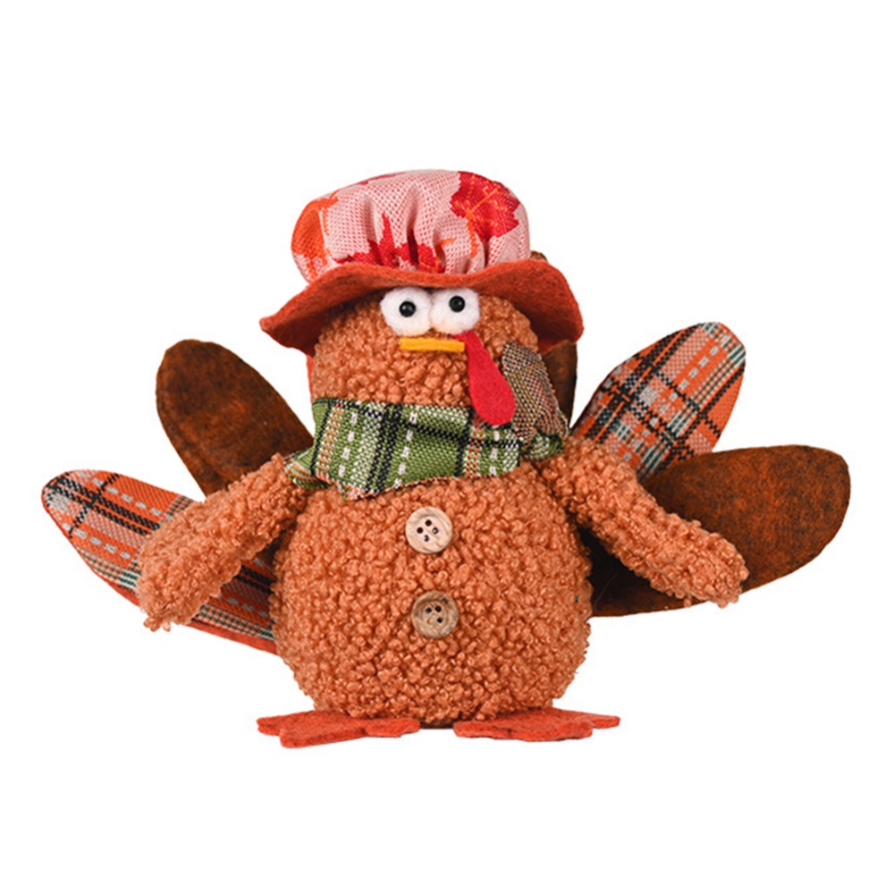 Baywell Thanksgiving Decoration Table Decor Turkey Stuffed Plush Couple ...