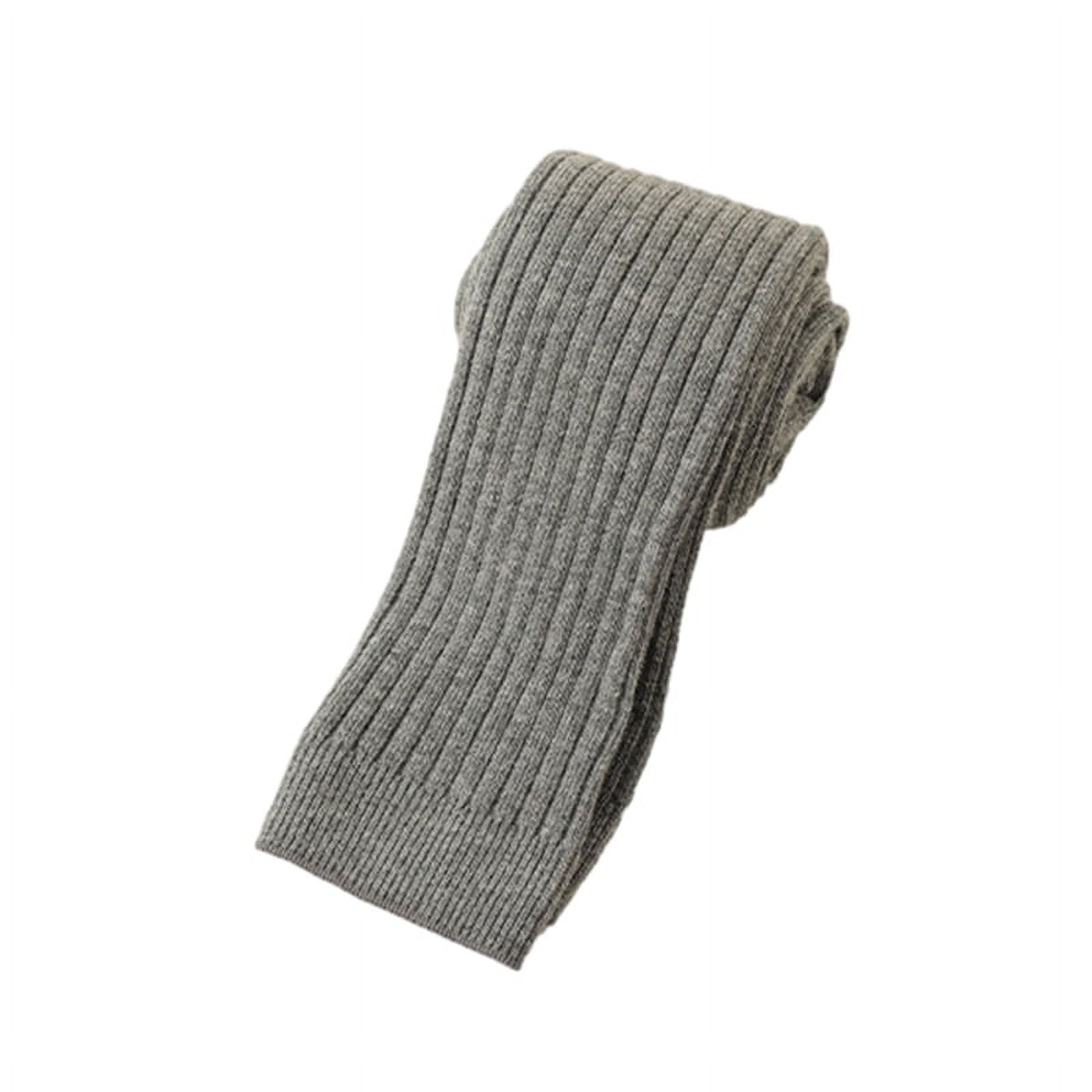 Baywell Toddler Girls Cotton Cable Knit Leggings Classic Solid Footless ...