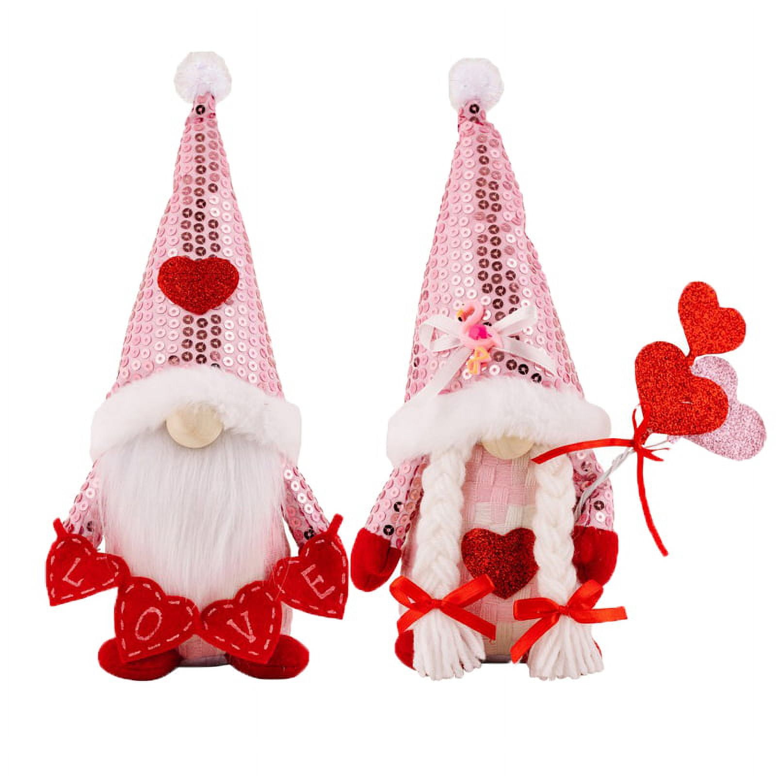 Baywell Valentines Day Gnome Plush - Mr and Mrs Scandinavian Tomte Elf ...
