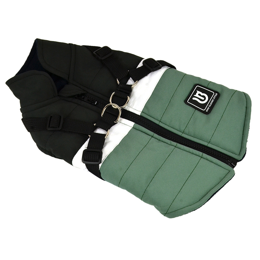 Baywell Winter Warm Coat Waterproof Dog Winter Jacket with Harness ...