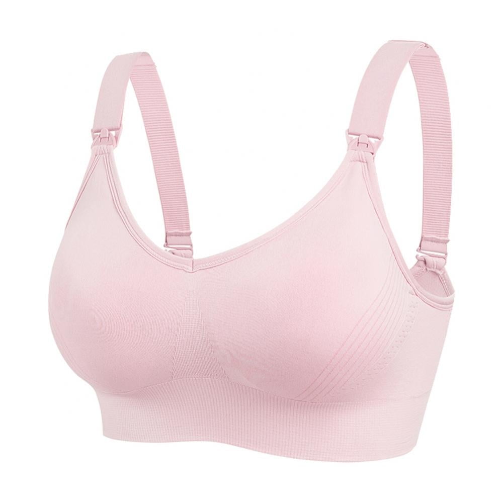 Baywell Women Nursing Bras Breastfeeding Bralette Wire Free Ribbed ...