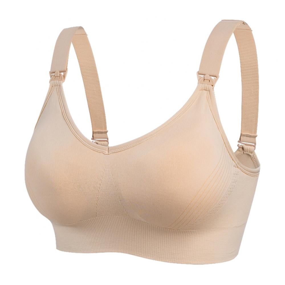 Baywell Women Nursing Bras Breastfeeding Bralette Wire Free Ribbed ...