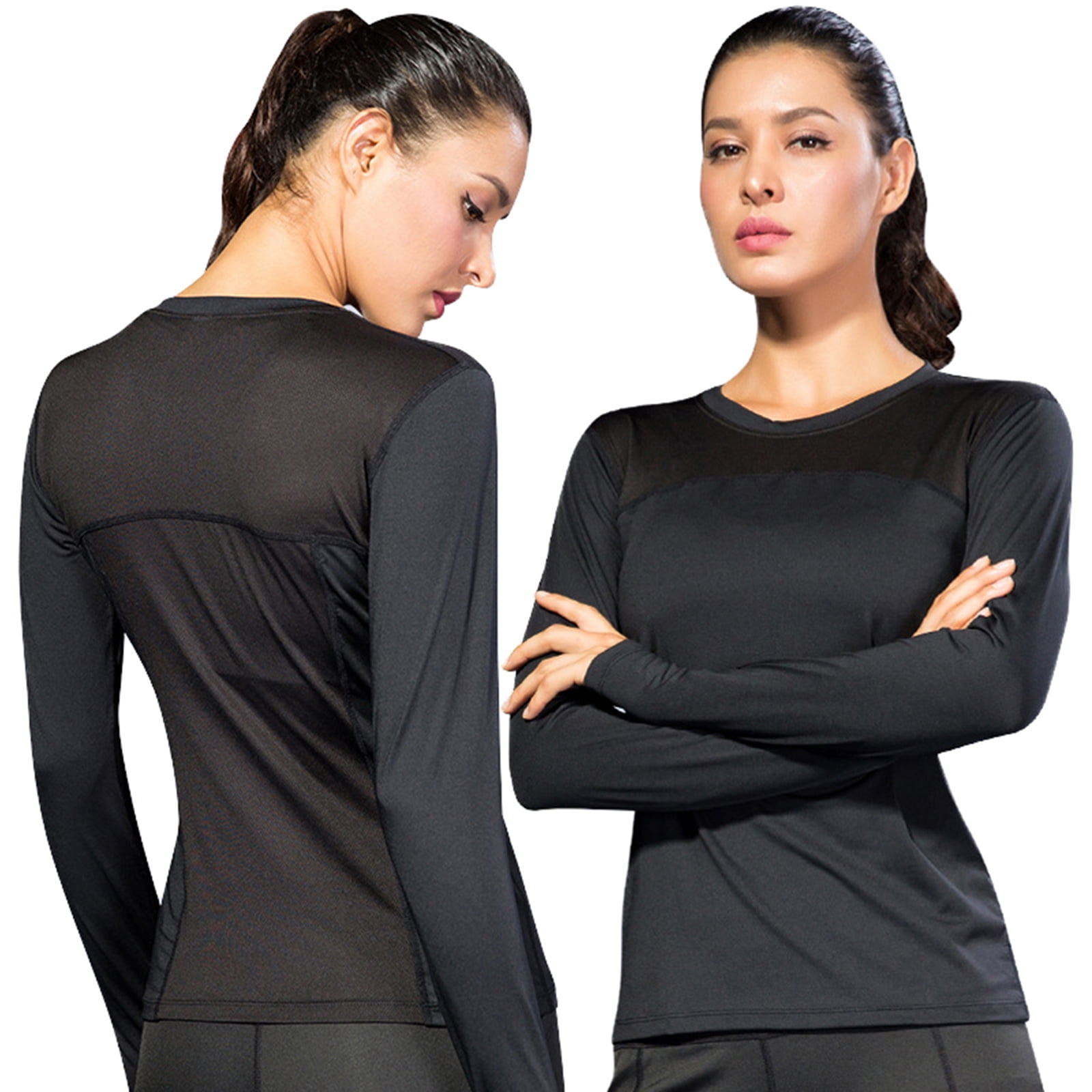 Baywell Women Sports Jacket Fitness Long Sleeve Workout Yoga Training ...