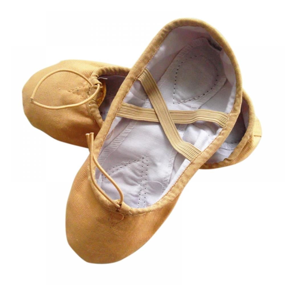 Baywell Women's Ballet Shoes Stretch Canvas Dance Slippers Split Sole ...