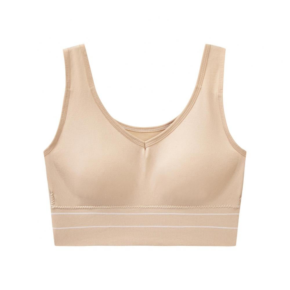 Baywell Women's Latex Cup Shockproof Sports Bra Plus Size Yoga Sports ...