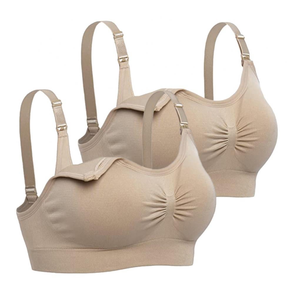 Baywell Women's Maternity Pregnancy Seamless Breastfeeding Bras No ...