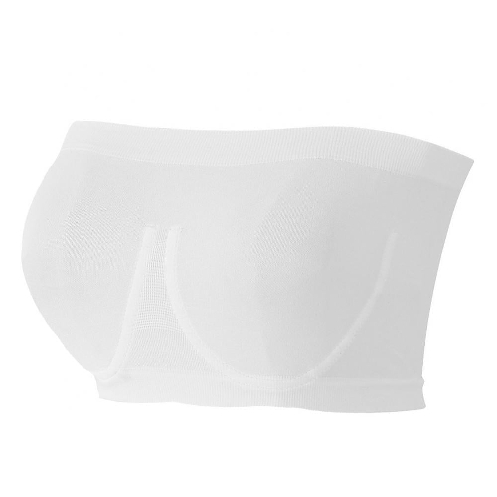 Baywell Women's Seamless Bandeau Bra Strapless Comfort Wireless Bra ...