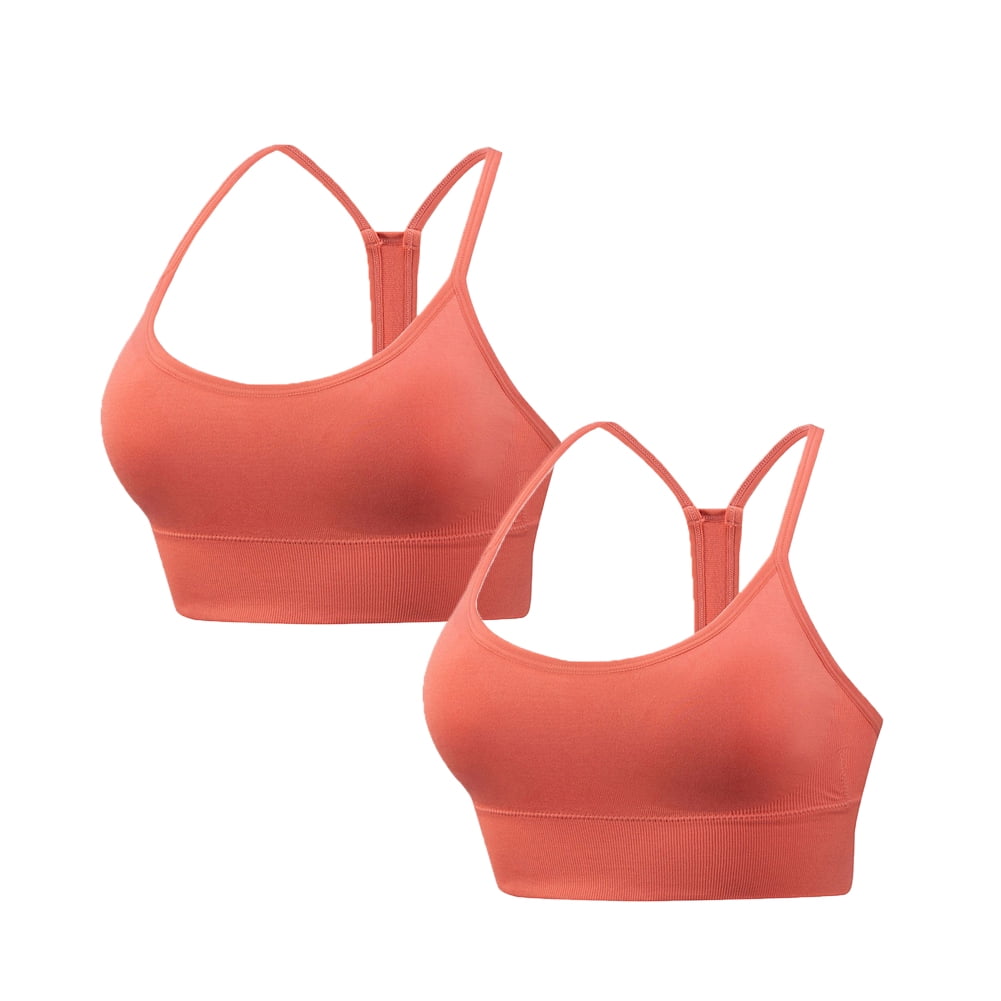 Baywell Women's Y Back Sports Bras Spaghetti Strap A–D Cups Low Impact ...