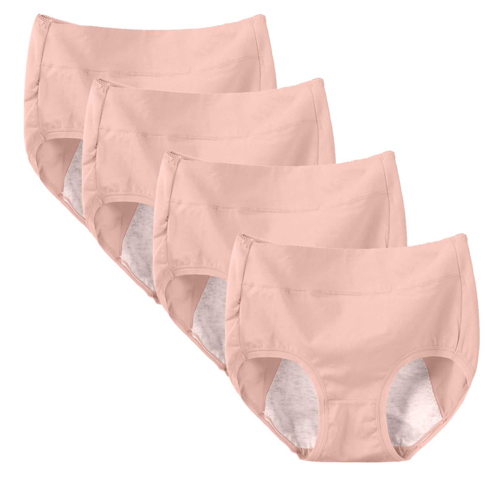 Baywell Womens 4 Pack Menstrual Period Underwear Plus Size ...