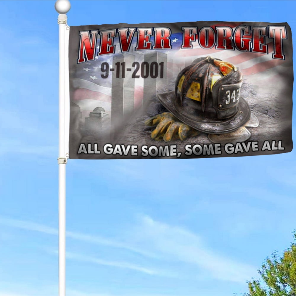 Bayyon 343 Firefighter Never Forget 911 Flag All Gave Some Some Gave ...
