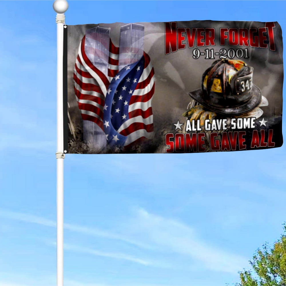 Bayyon 911 Flag Never Forget, 343 Firefighter, Memorial Patriot Day ...
