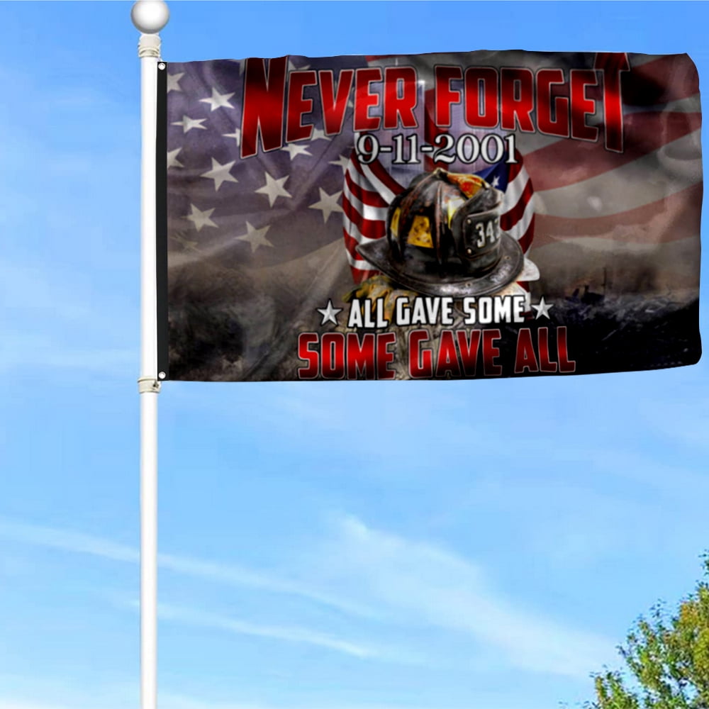 Bayyon 911 Flag Never Forget, 343 Firefighter, Memorial Patriot Day ...
