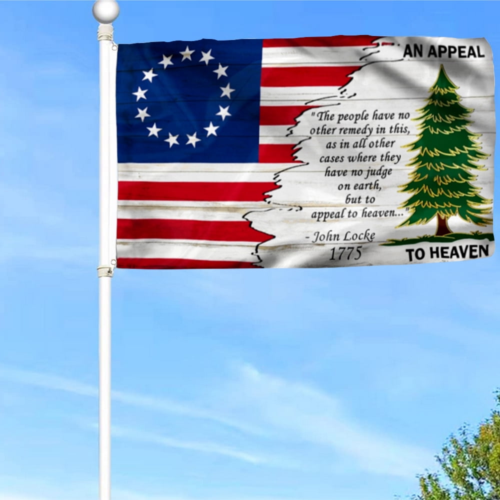Bayyon 3x5ft Appeal To Heaven Flag with Grommets, Pine Tree Banner for ...