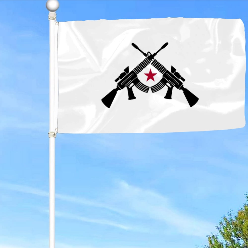 Bayyon Automatic Rifles of Military Affairs Flag Banner with Grommets ...