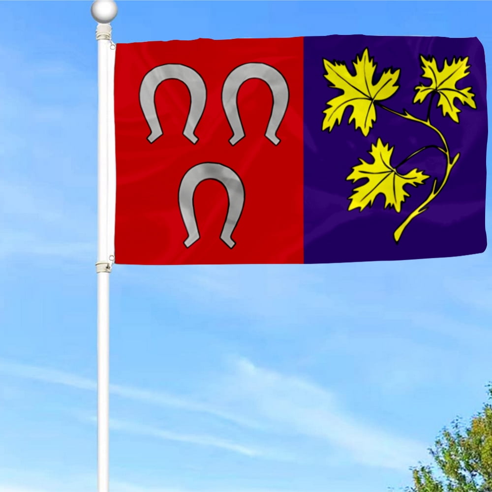 Bayyon City of Hostivice Coat of Arms Flag Banner with Grommets 3x5Feet ...