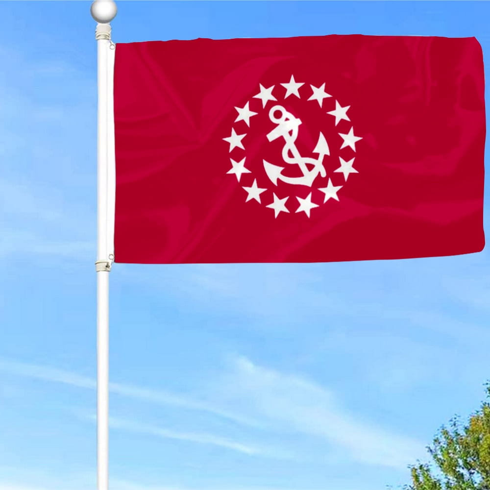 Bayyon Commodore Flag Banner with Grommets 3x5Feet Man cave Decor ...