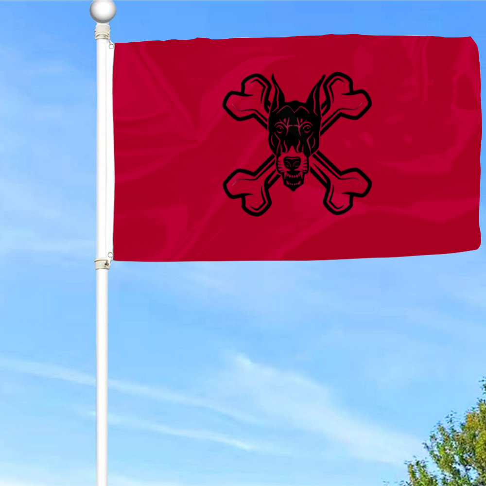 Bayyon Dog and Bone Flag Banner with Grommets 3x5Feet Man cave Decor ...