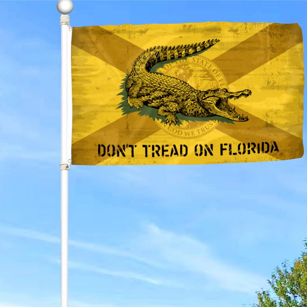 Bayyon Don’t Tread on Florida Flag Banner with Grommets 3x5Feet Man ...