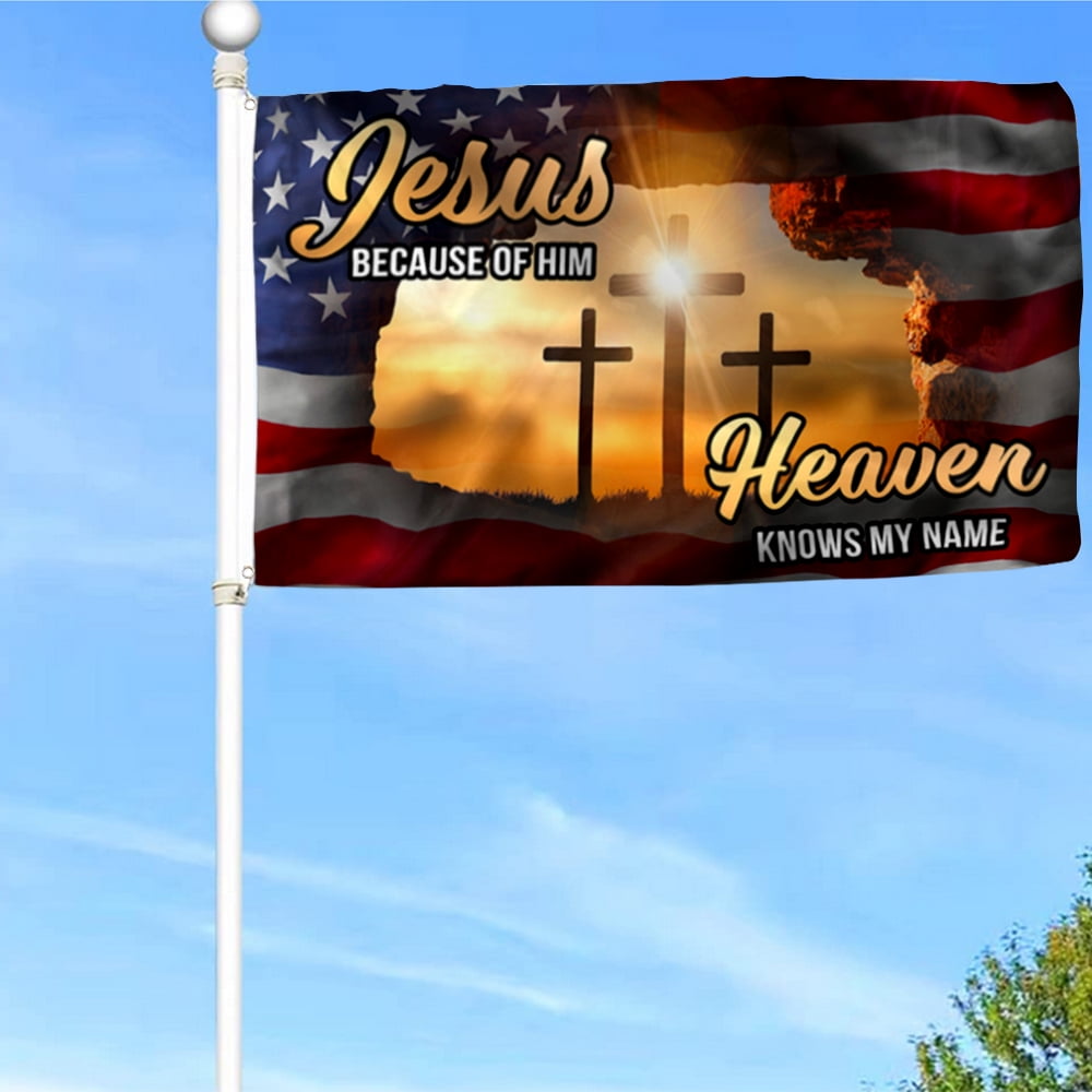 Bayyon Jesus Flag Resurrection Of Jesus God Grommet Flag Banner with ...