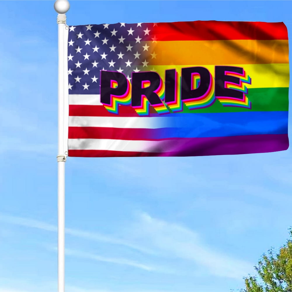 Bayyon LGBT Flag Pride LGBT Grommet Flag Banner with Grommets 3x5Feet ...