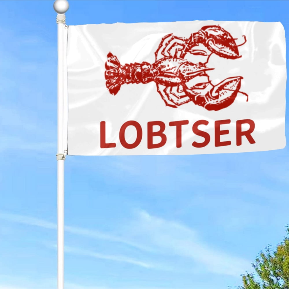 Bayyon Lobster Flag Banner with Grommets 3x5Feet Man cave Decor ...