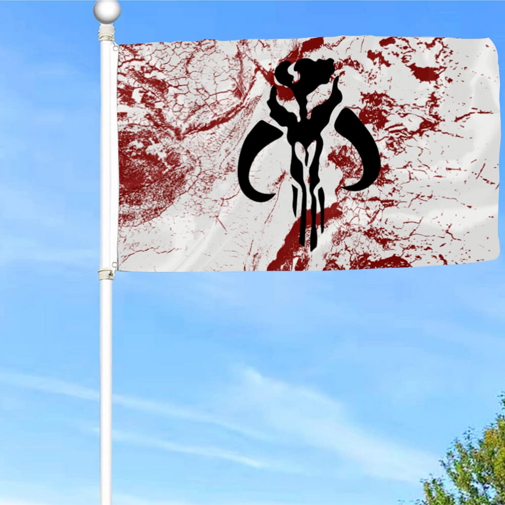 Bayyon Mandalorian Flag Banner with Grommets 3x5Feet Man cave Decor ...