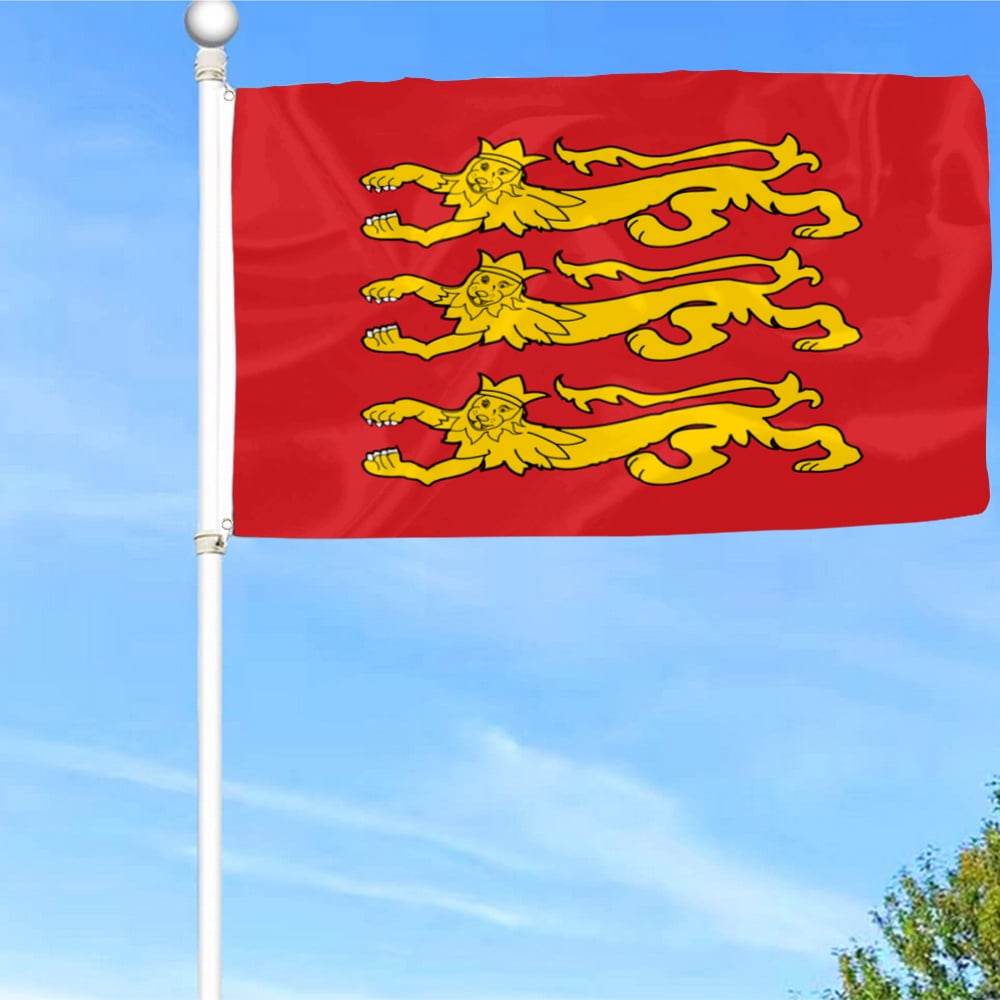 Bayyon Normandy Yellow Lion Flag Banner with Grommets 3x5Feet Man cave ...