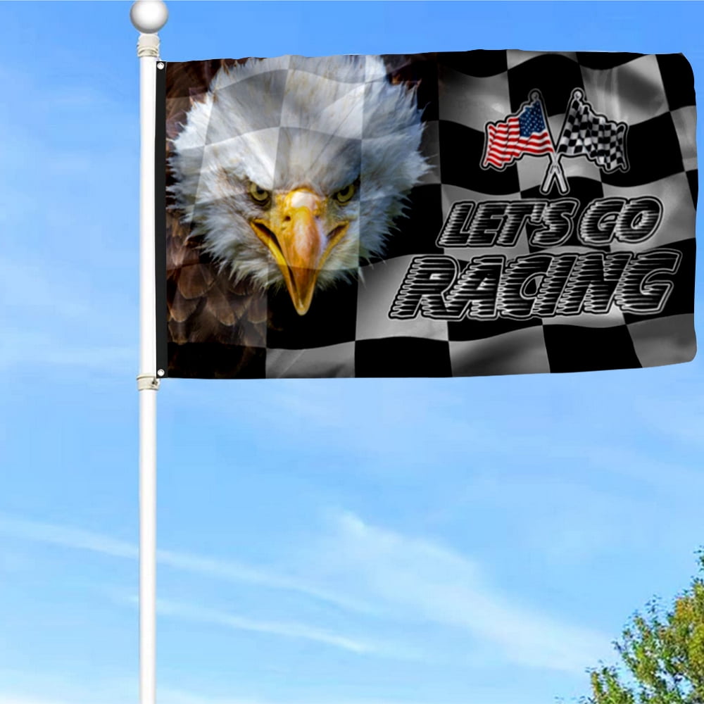 Bayyon Racing Grommet Flag Let’s Go Racing Flag Banner with Grommets ...