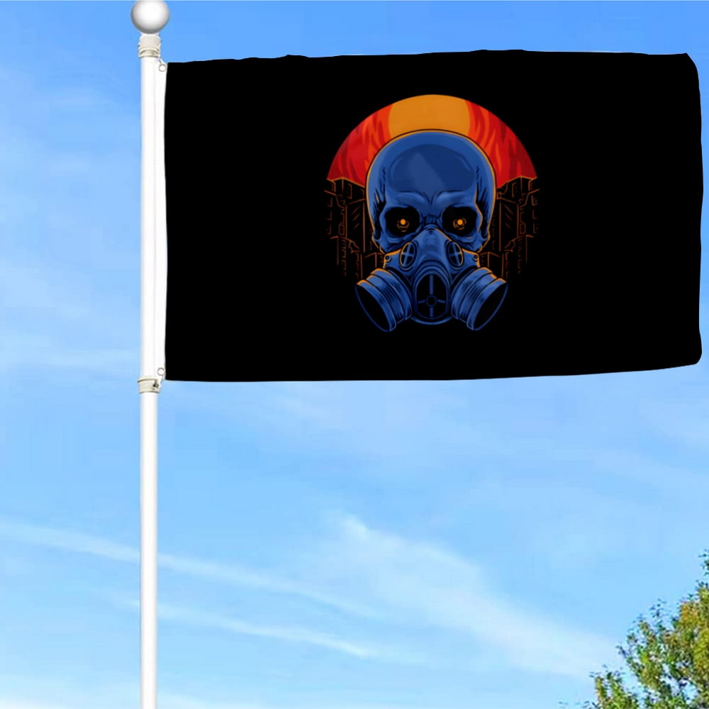 Bayyon Resident Evil Skull Flag Banner with Grommets 3x5Feet Man cave ...