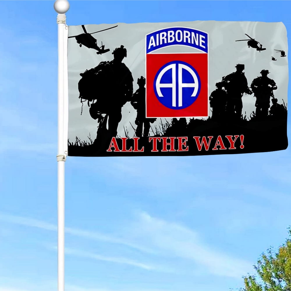 Bayyon US Military 82nd Airborne Division Flag Banner with Grommets ...
