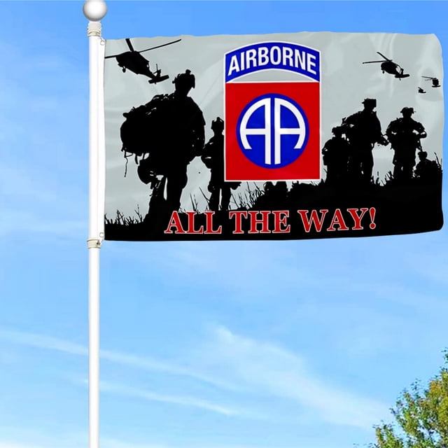 Bayyon US Military 82nd Airborne Division Flag Banner with Grommets ...