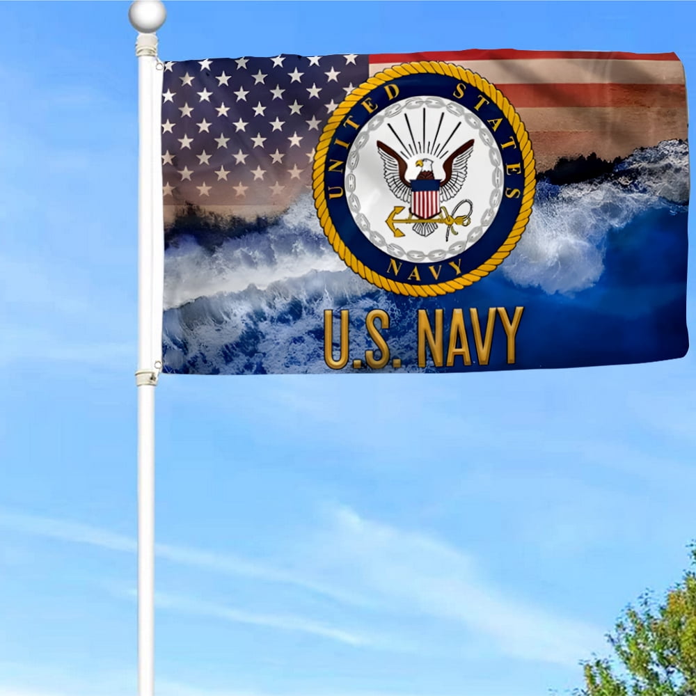 Bayyon US Military Flag Banner with Grommets 3x5Feet Man cave Decor 9 ...