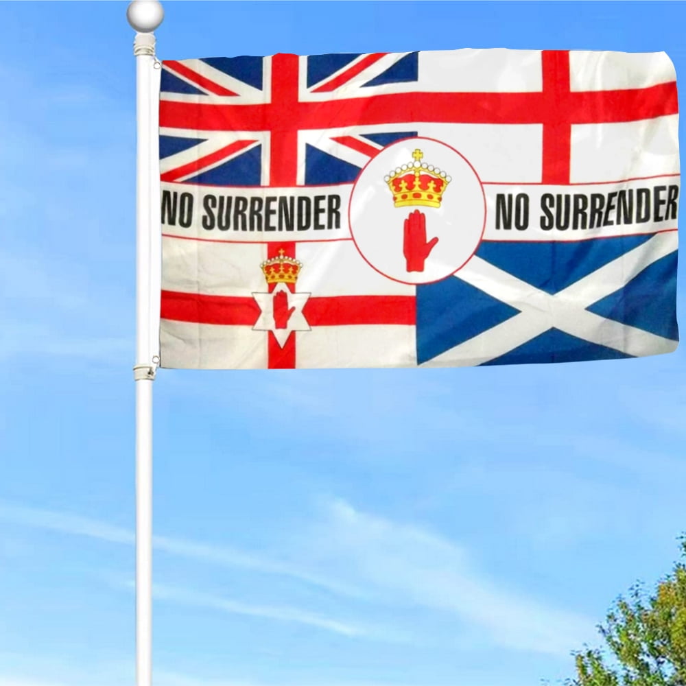 Bayyon Ulster Flag No Surrender Red Hand Of Ulster Flag Banner with ...