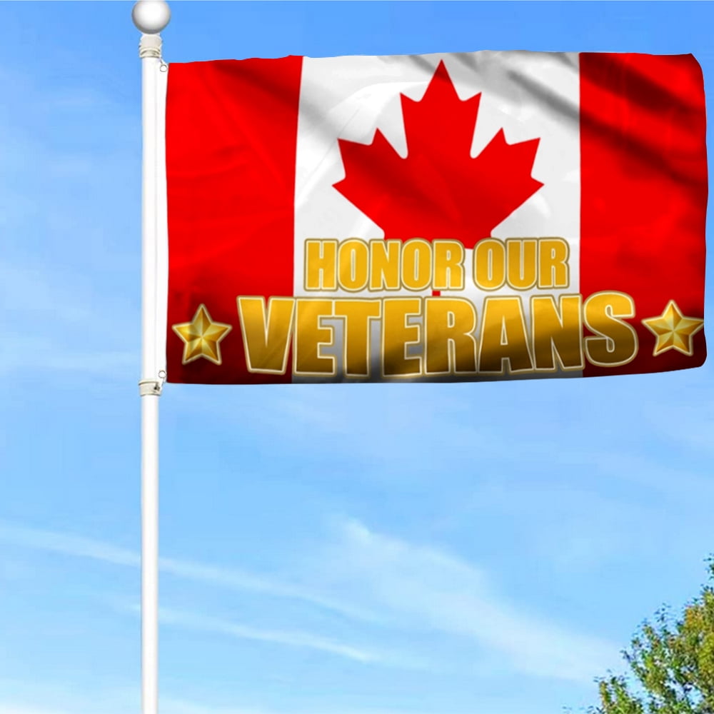 Bayyon Veteran Flag Canadian Veteran Honor Our Veterans Grommet Flag ...