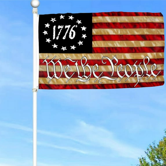 Bayyon We The People 1776 Flag Banner with Grommets 3x5Feet Man cave ...
