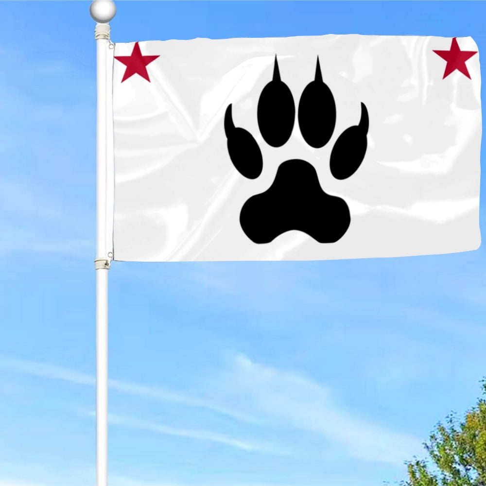 Bayyon Wolf Claw Flag Banner with Grommets 3x5Feet Man cave Decor ...