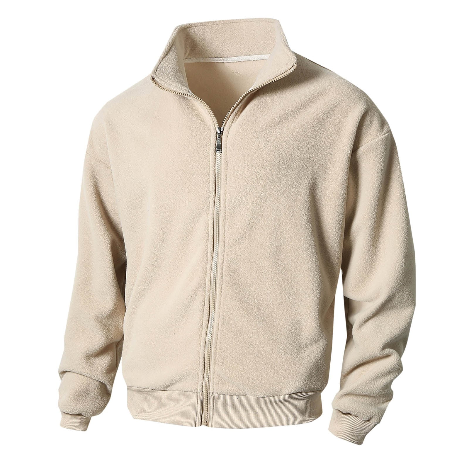 Bazeneo Bomber Jacket Men Polar Fleece Harrington Jackets Lightweight ...