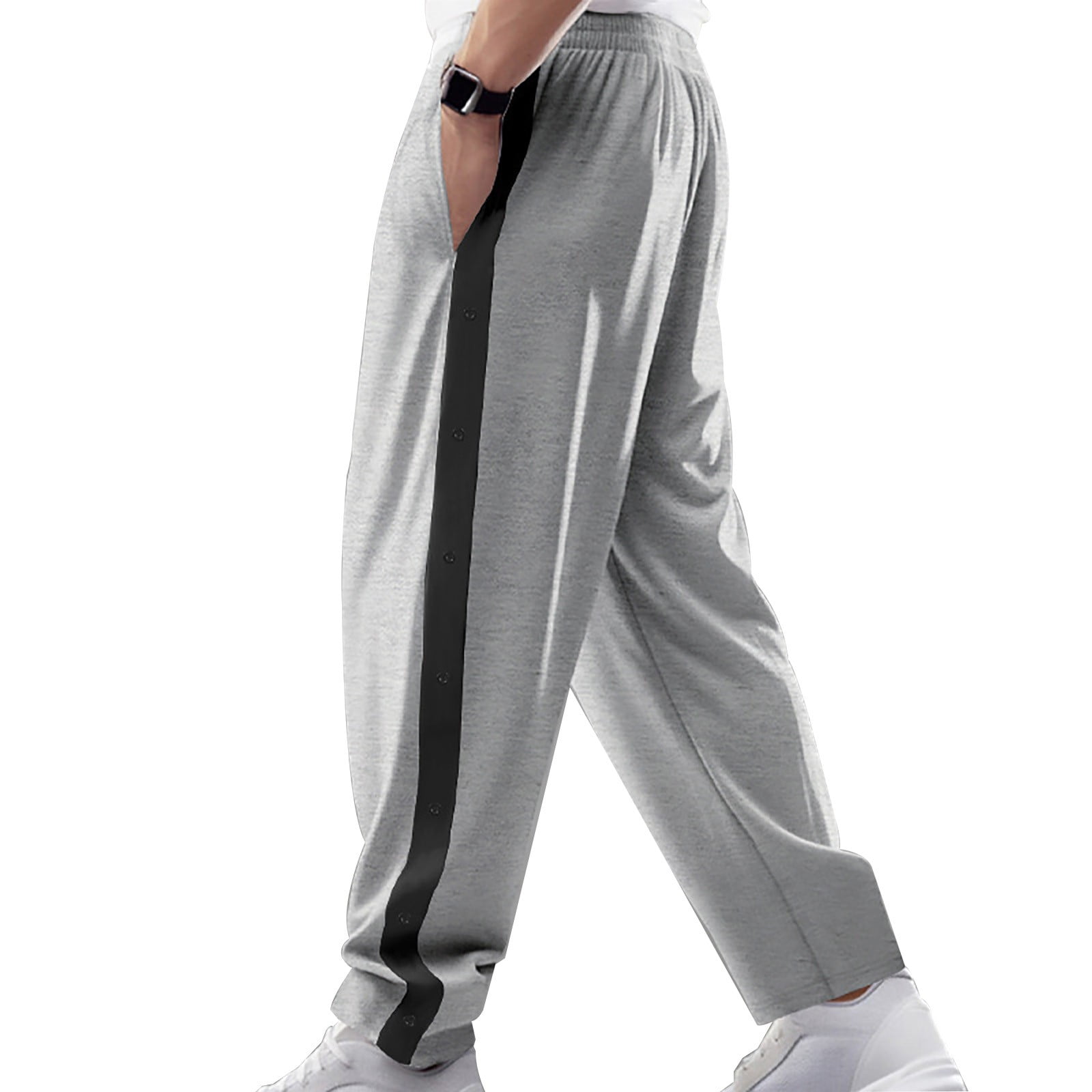 Bazeneo Gym Trousers Men Loose Fit Sports Trousers with Pockets Colour ...