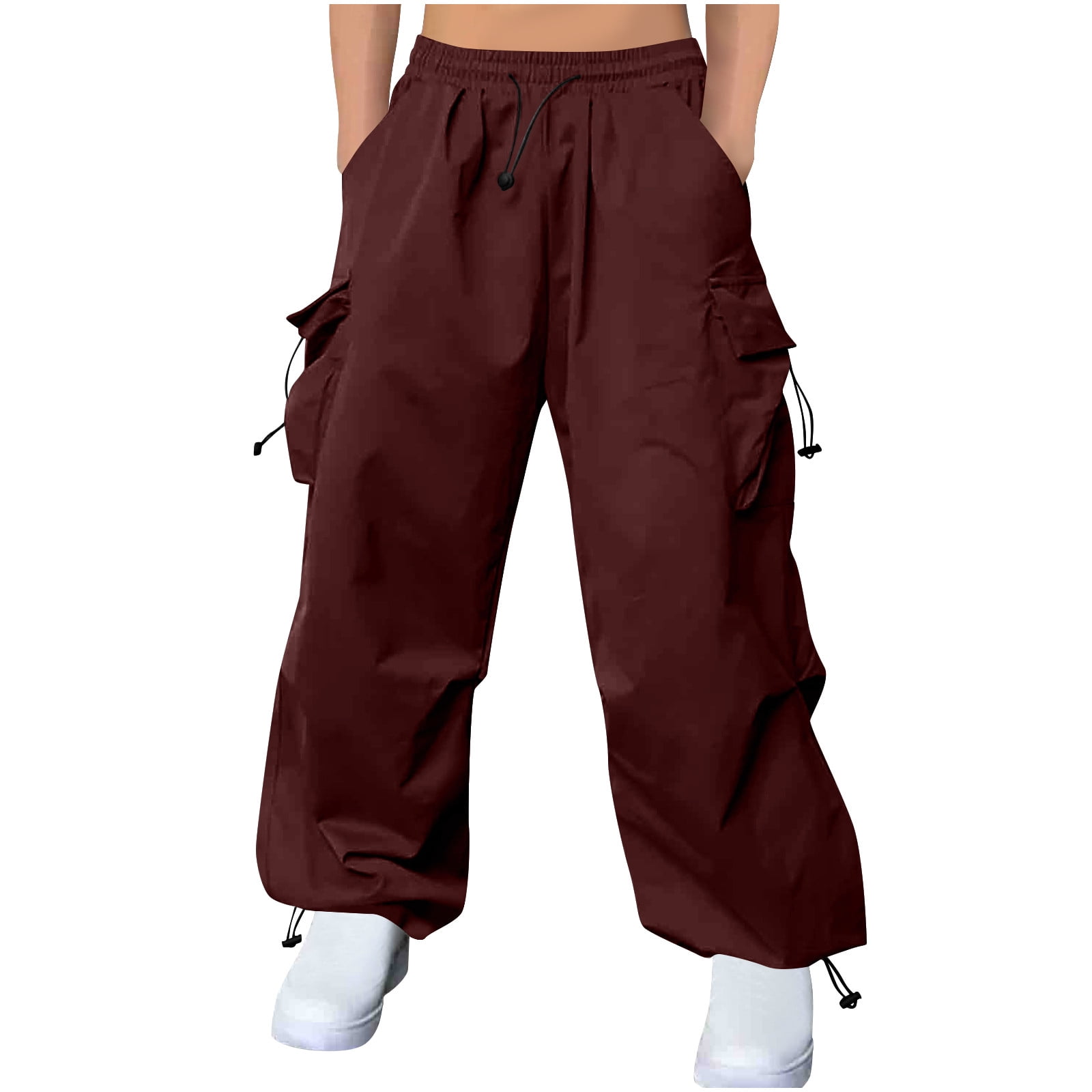 Bazeneo Joggers Bottoms for Men Elastic Waist Gym Trousers Baggy Wide ...